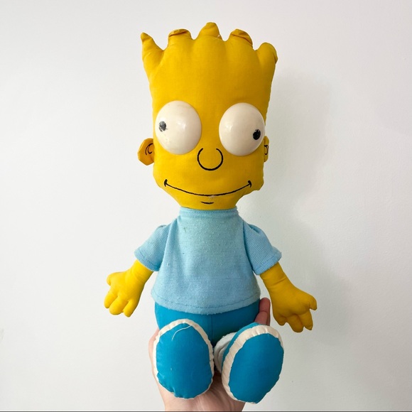 Vintage | Toys | Vintage Bart Simpson 9s Plushie Stuffed Animal | Poshmark